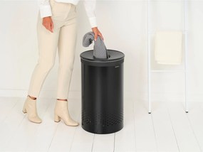 Koš na prádlo Brabantia 60l černý/plastové víko
