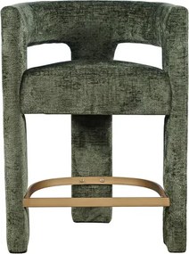 Designová barová židle Leith olivová