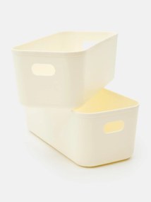 Sinsay - Sada úložných nádob 2 pack - krémová
