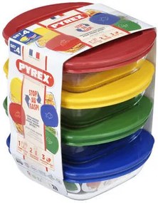 Pyrex 913s572/7646 sada dóz 4 ks čtverec