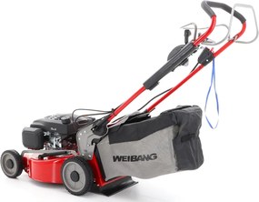 Weibang WB456SCVE 6in1 - Benzínová sekačka s elektrostartem, 45 cm, regulace rychlosti, mulčování, OHV 166 cm3