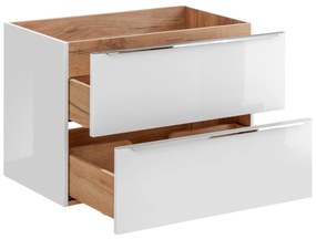 Skříňka pod umyvadlo CAPRI White 821 | 80 cm