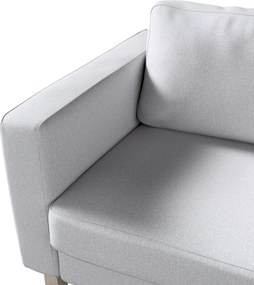 Potah na pohovku IKEA  Karlstad 3-místná, nerozkládací, krátký barva šedá látka pletený vzor