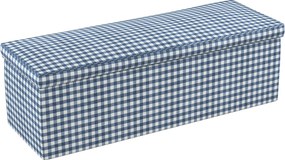 Čalouněná skříň barva tmavě modrá látka vzorované