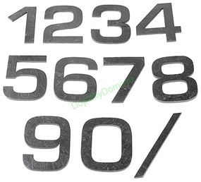 Domovní číslo popisné Břidlice EUROMODE - písmeno "d"