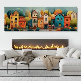 Obraz na plátně - V lesích kolem Las Pueblo FeelHappy.cz Velikost obrazu (šířka x výška): 210 x 70 cm