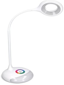 Solight LED stolní lampička nabíjecí, 5W, RGB podsvícení, stmívatelná, USB napájení