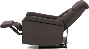 Polohovací křeslo hnědé elektrické TV-925 BR2