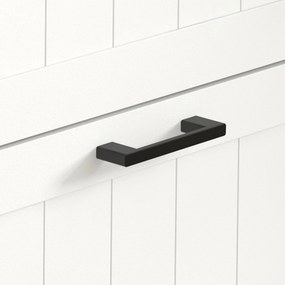 HOMCOM Úsporný botník s 3 výklopnými zásuvkami pro 15 párů bot, skříň na boty s nastavitelnou policí, 54x24x117,5 cm, bílá