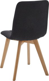 Jídelní židle CT-291 BK2, látka, černá (44 x 52) cm béžová