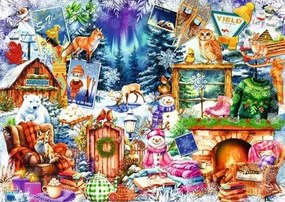 RAVENSBURGER Puzzle Horská vesnička XXL / 500 dílků