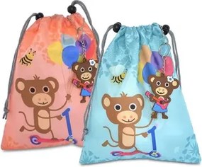 IRIS BARCELONA Termosáček na svačinu Funny Jungle / 1 l / oranžový