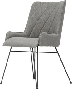 Designová jídelní židle Adesso šedá/černá