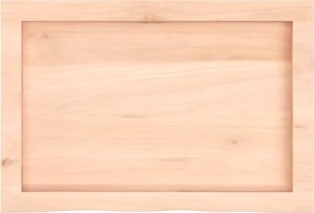 Koupelnová deska 60x40x(2-6) cm neošetřené masivní dřevo 3156010