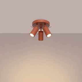 Sollux Lighting Stropní svítidlo RING 3P červená ochra