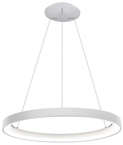 LED2 3271951D Bella Slim 78 P-Z, bílé kruhové závěsné svítidlo, 60W LED 3000K/4000K stmívatelné DALI, prům. 78cm