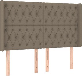 Box spring postel s matrací a LED taupe 160x200 cm textil 3139129