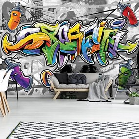 Fototapeta - Barevné Graffiti (254x184 cm)