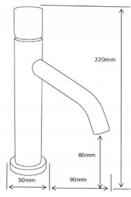 Mexen Rumba One umyvadlová baterie, bílá, 73501-20