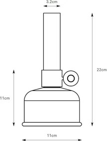 Markslöjd 108919 - LED Stm. nabíjecí lampa ASTRID LED/2W/1200 mAh IP44 černá