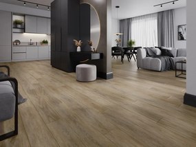 Mexen Palermo vzorek SPC vinylových panelů 6,5 mm, podložka IXPE 1,5 mm, 4 V-drážka, Dub - F1025-S