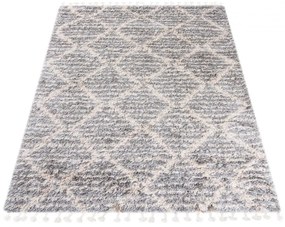 Kusový koberec shaggy Atika světle šedý 80x150cm