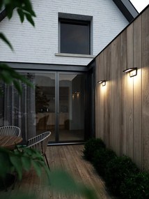 NOR 2118221003 Agena venkovní nástěnné solární svítidlo černá - NORDLUX