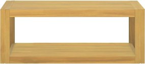 Nástěnná koupelnová skříňka 90 x 45 x 35 cm masivní teak 338235