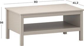 Konferenční stolek 90 (N) taupe Kleo