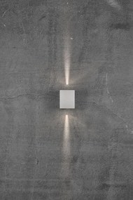 NOR 49711001 Venkovní nástěnné svítidlo Canto Kubi 2 2x6W LED bílá čirá - NORDLUX