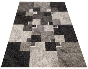 Originální koberec s motivem čtverců béžové barvy Šířka: 80 cm | Délka: 150 cm