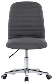 Jídelní židle 4 ks tmavě šedé textil,  3056531