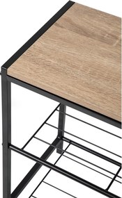 Černý ocelový botník 63x44x30 cm Asten – Bonami Essentials