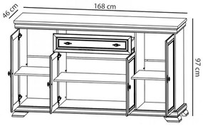 Obývací stěna KORA a | sestava B | andersen