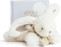 Doudou Dárková sada - Plyšový králíček béžový 16 cm / od 0 měsíců