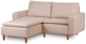 Hanah Home Rohová pohovka LUNGO MINI krémová