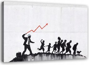 Obraz na plátně, Banksy – Ekomonická politika 120x80