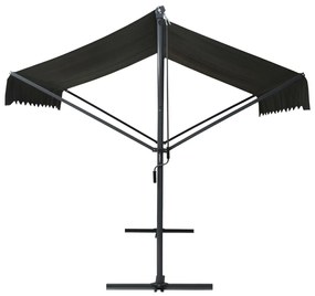 vidaXL Marketos Volně stojící markýza 600 x 300 cm antracitová