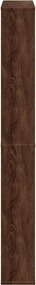 Botník se zrcadlem 4patrový hnědý dub 63 x 17 x 134 cm 3228279