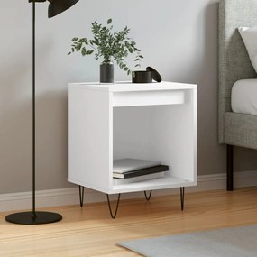Noční stolek bílá 40x35x50 cm kompozitní dřevo - Default Title