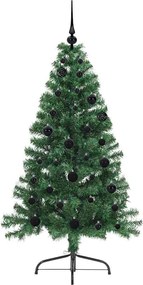 Umělý osvětlený vánoční stromeček Zelená 150 cm PVC 3396999