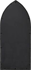 Zrcadlo černé 100 x 45 cm železo do interiéru 3093532