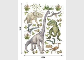 Dětská samolepka na zeď Dino | 65 x 85 cm | DDK2331
