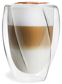 Sada 2 dvoustěnných sklenic Vialli Design Latte, 300 ml
