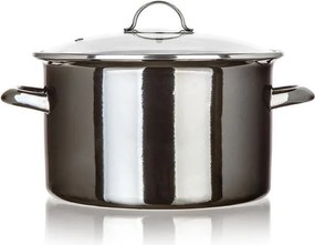 Smaltovaný hrnec s poklicí METALLIC Black