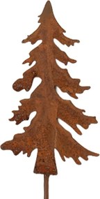 Rustikální rezavý zápich stromek Christmas Tree Rust S - 6*1*34 cm