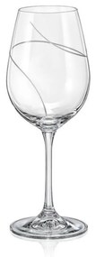Crystalex - Bohemia Crystal Sklenice na bílé i červené víno Viola Up matný 450 ml, 6 ks