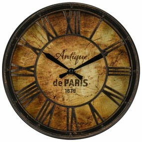 Nástěnné hodiny Antigue Paris, černá