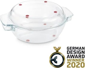 TESCOMA Kulatý pekáč s poklopem GrandCHEF 32 cm, skleněný