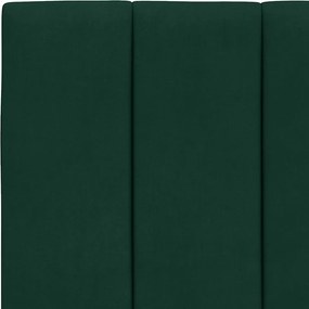 Postel s matrací Hanko tmavě zelená 80 x 200 cm samet 3208565